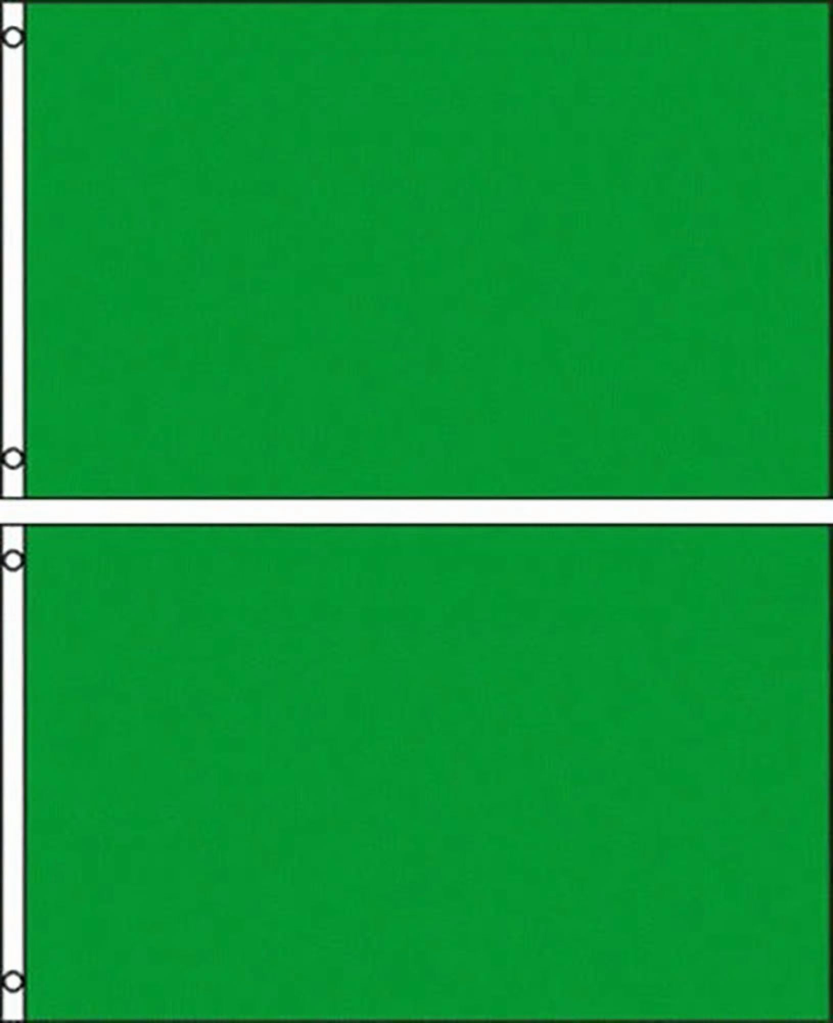 (2 pack lot) 2x3 Green Solid Plain Blank Color Flag 2'x3' Banner ...