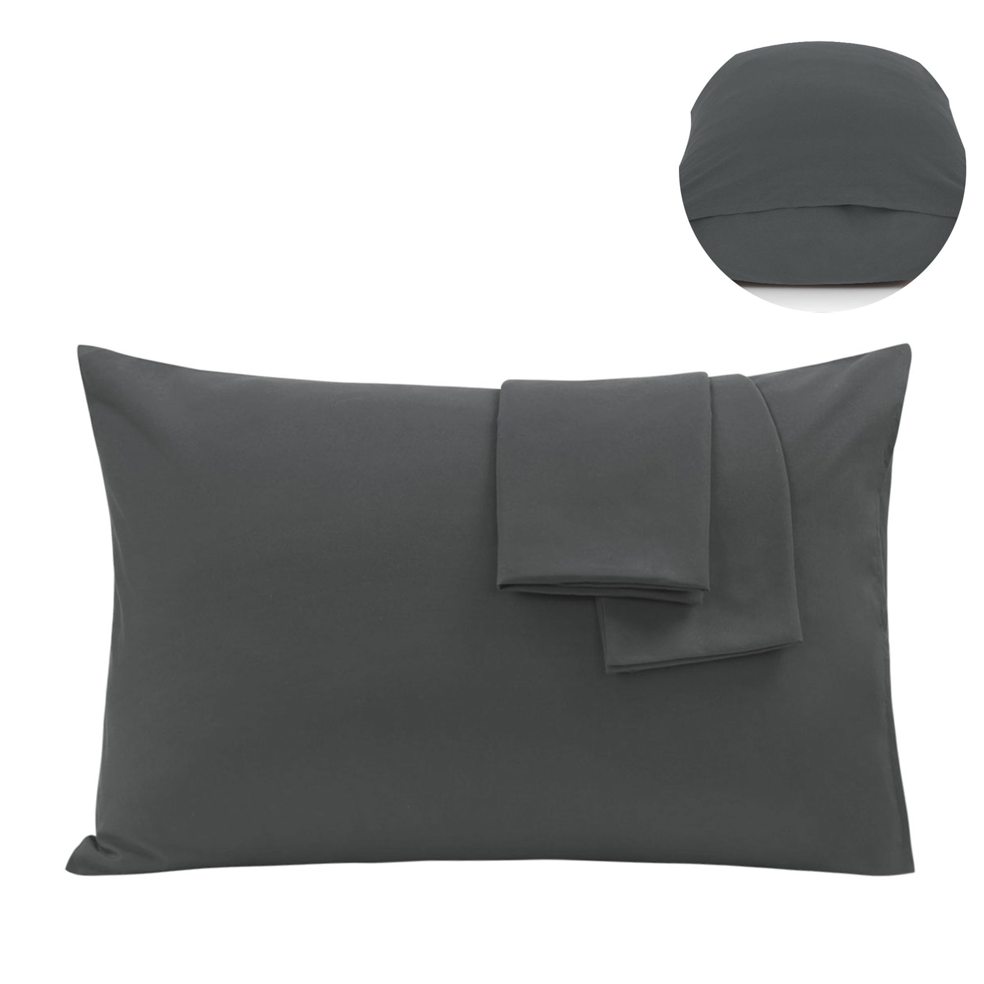 2 pack microfiber pillowcases soft pillowcases with envelope closure ...