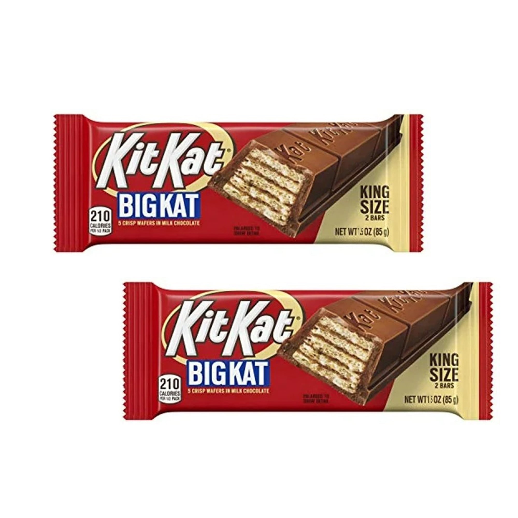 RADYAN KITKAT Big Kat Milk Chocolate Candy Bars, 2 Pack, 1.5 Oz – Extra ...