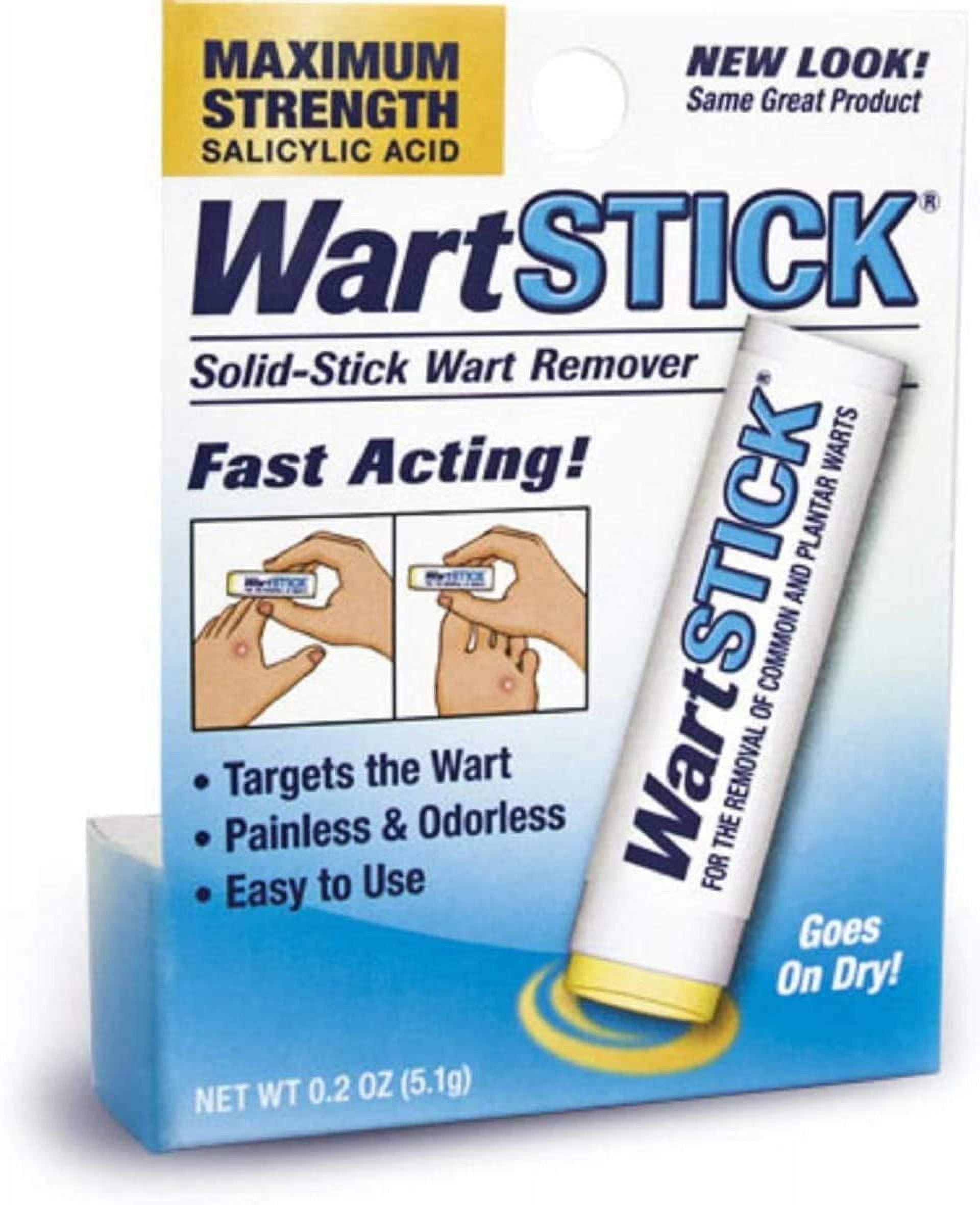 WartStick Wart Remover, 2 Pack, 40% Salicylic Acid Stick, Removes ...