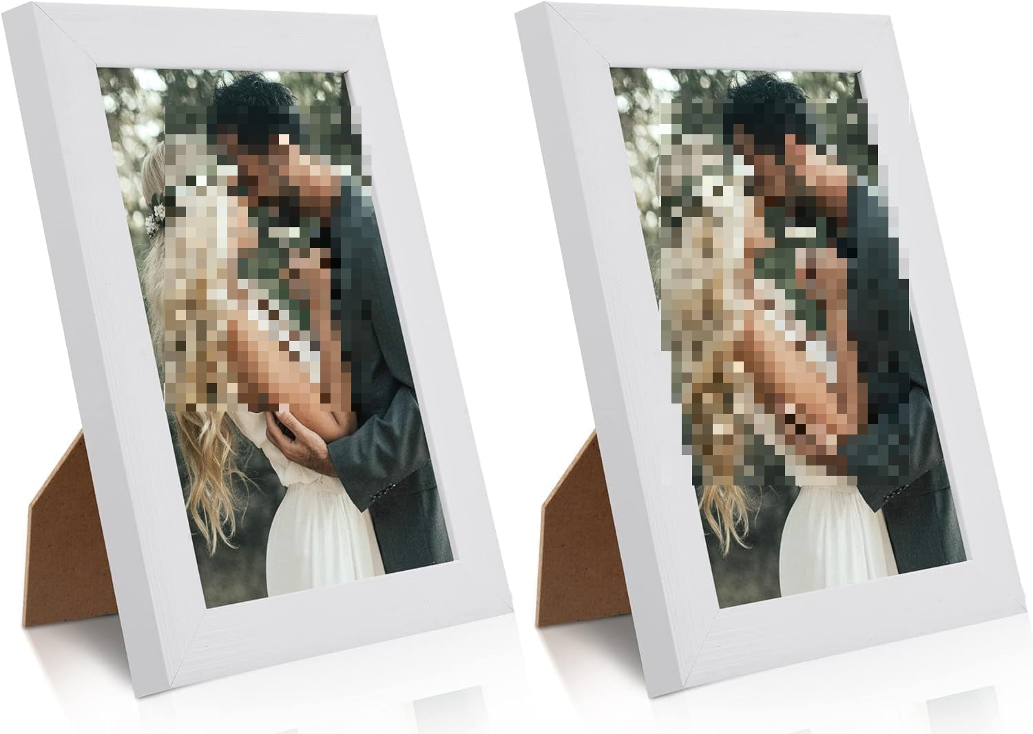 2-pack of picture frames for wall and tabletop display, durable plastic ...