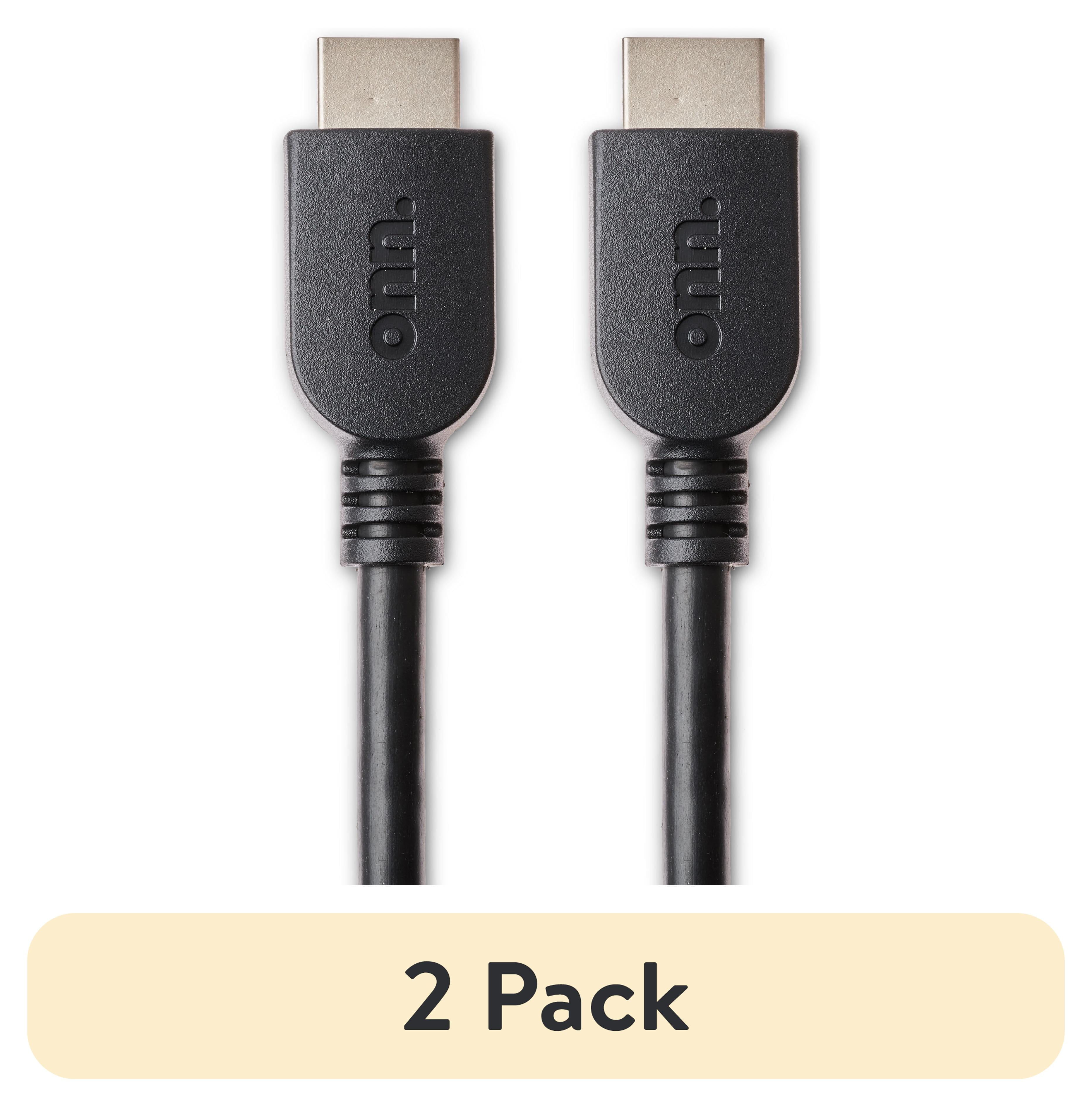(1 pack) Onn. 12' Premium HDMI Cable, Black Color - Walmart.com