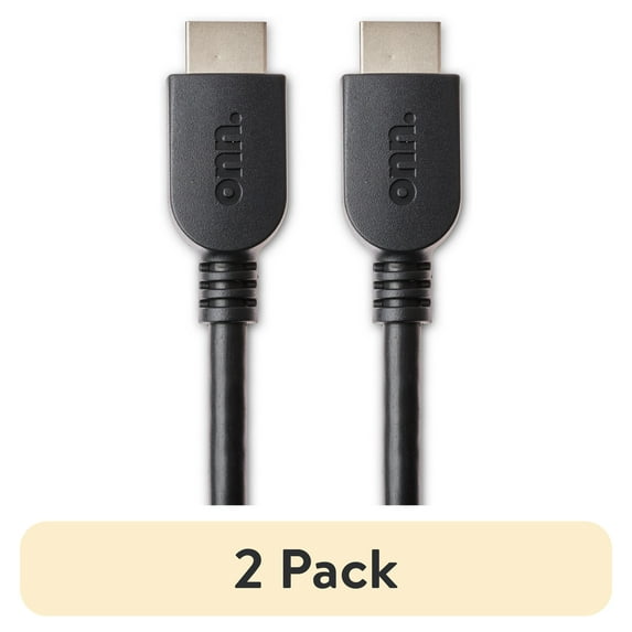 (1 pack) Onn. 12' Premium HDMI Cable, Black Color - Walmart.com