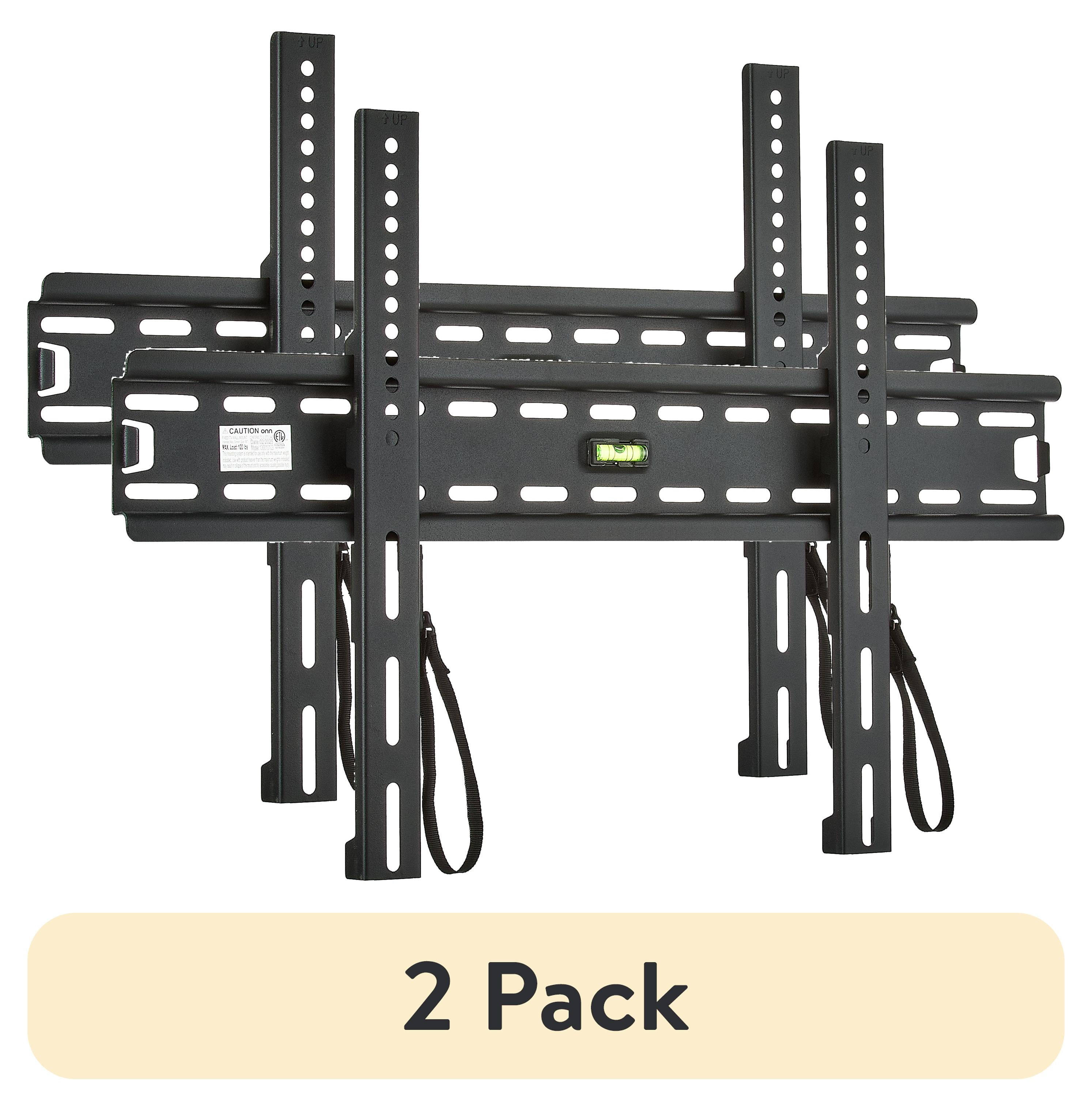 (2 pack) onn Fixed Mount for 32" to 86" TVs, ETL Listed, Fixed, Holds ...
