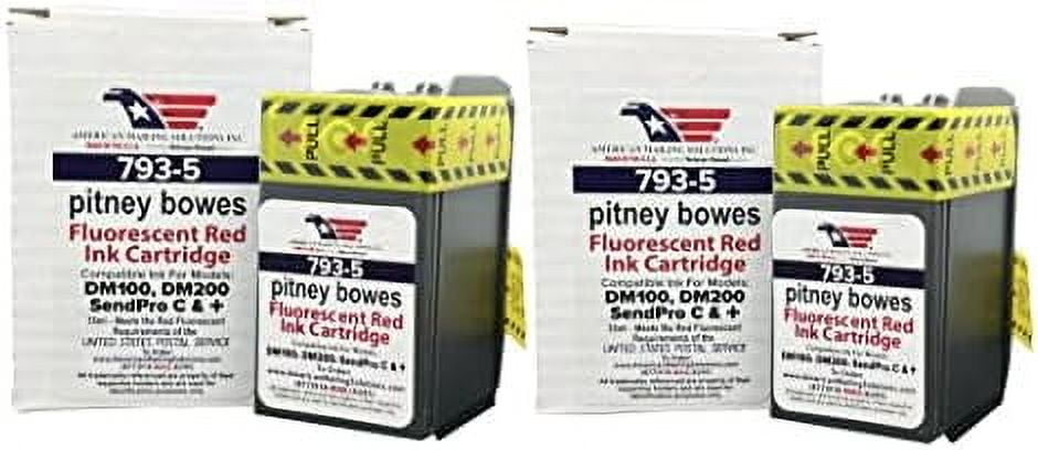 2-pack | pb 793-5 fluorescent ink cartridge replacement for: sendpro ...