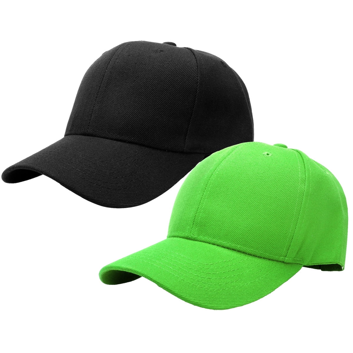 2-pack plain baseball cap for men & women adjustable size outdoor ...