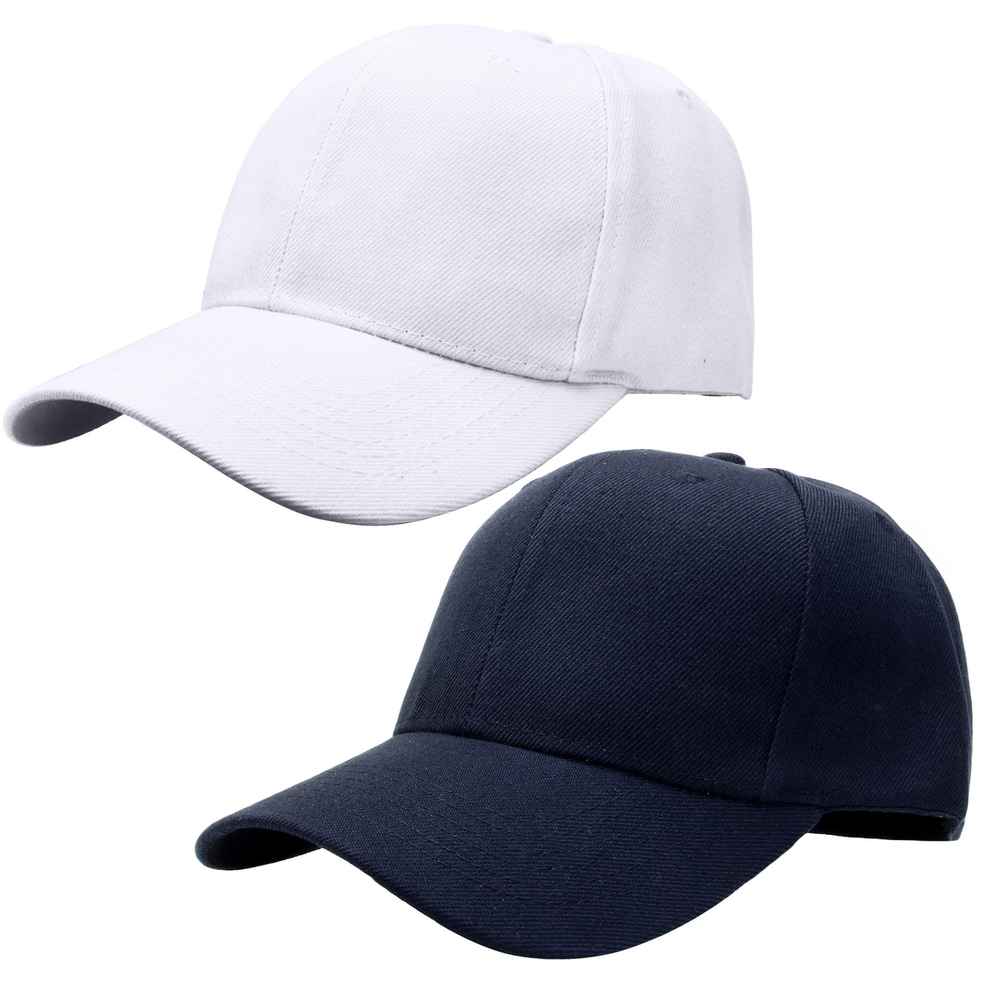 2-pack plain baseball cap for men & women adjustable size outdoor ...
