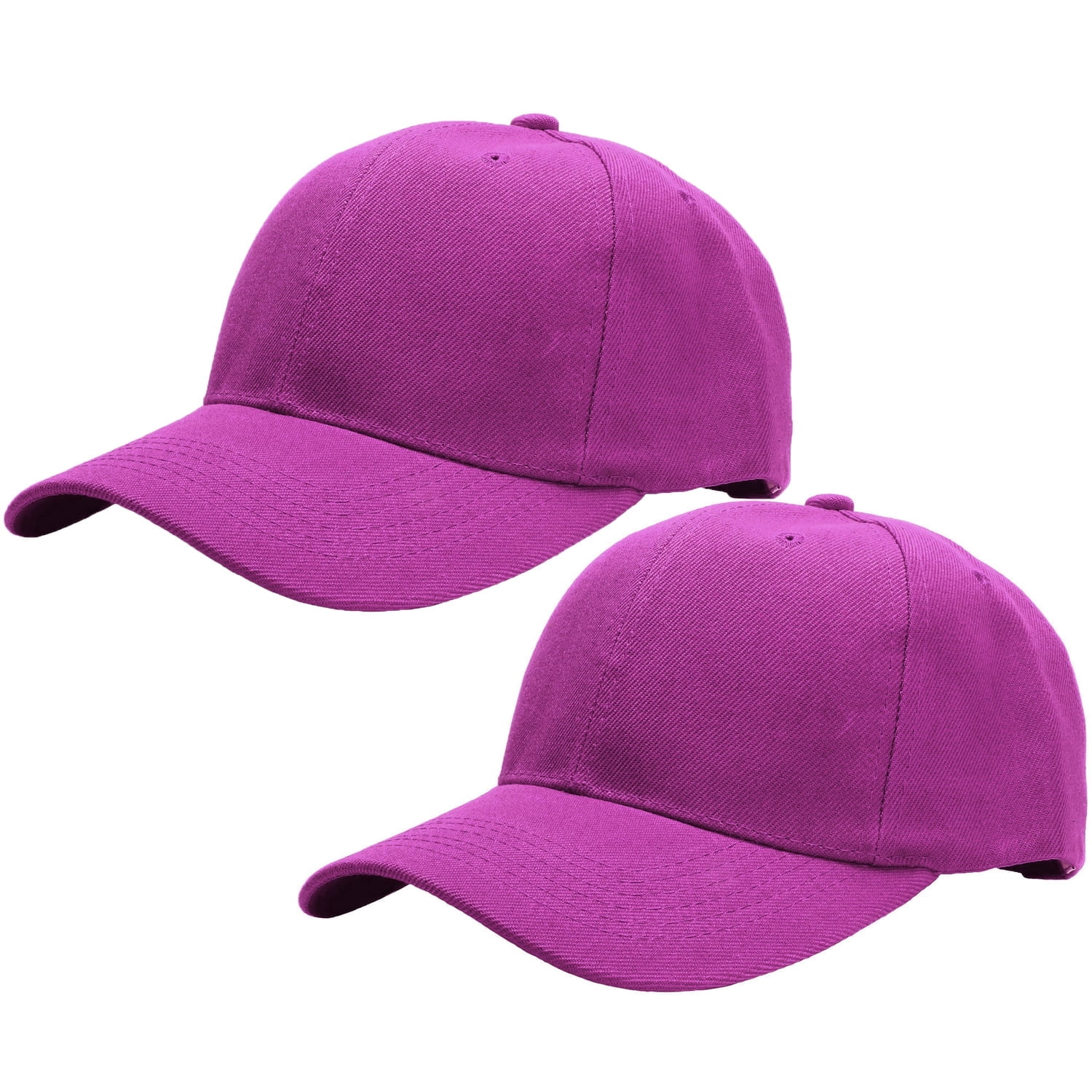 2-pack plain baseball cap for men & women adjustable size outdoor ...