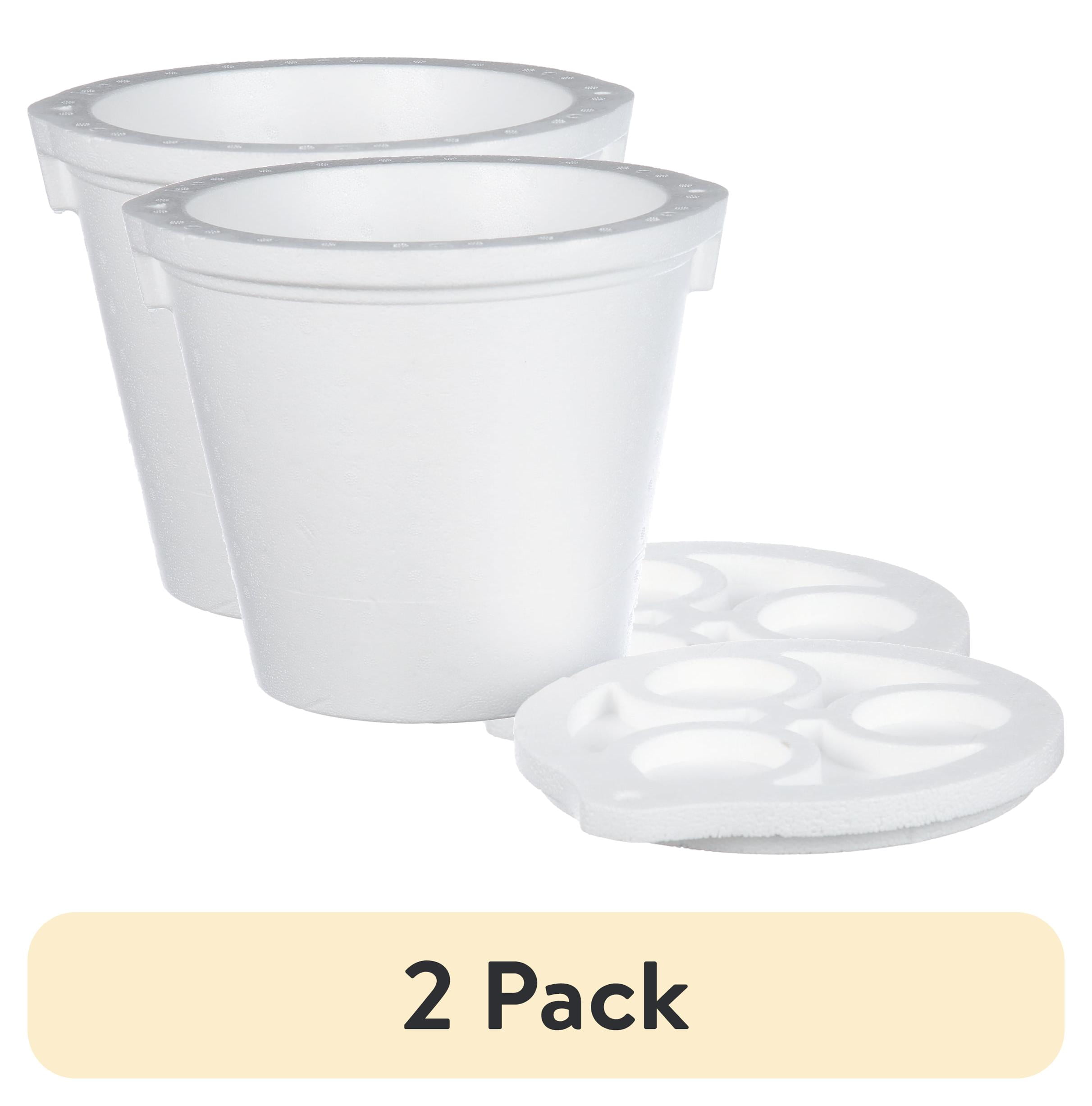 (2 pack) rebelFIN Fishing Minnow 8qt Bait Bucket with Carry Rope and ...