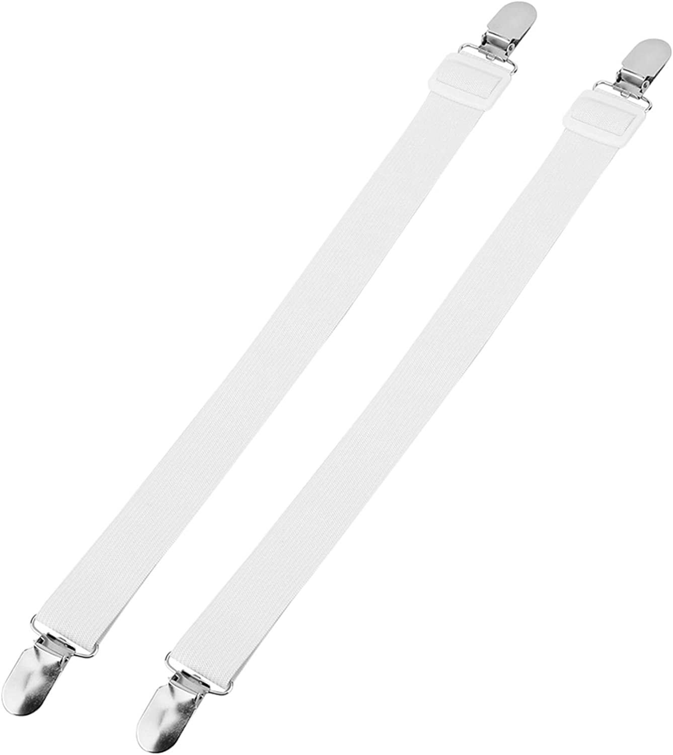 2-pack sheet fasteners, made of nylon and stainless steel, with elastic ...