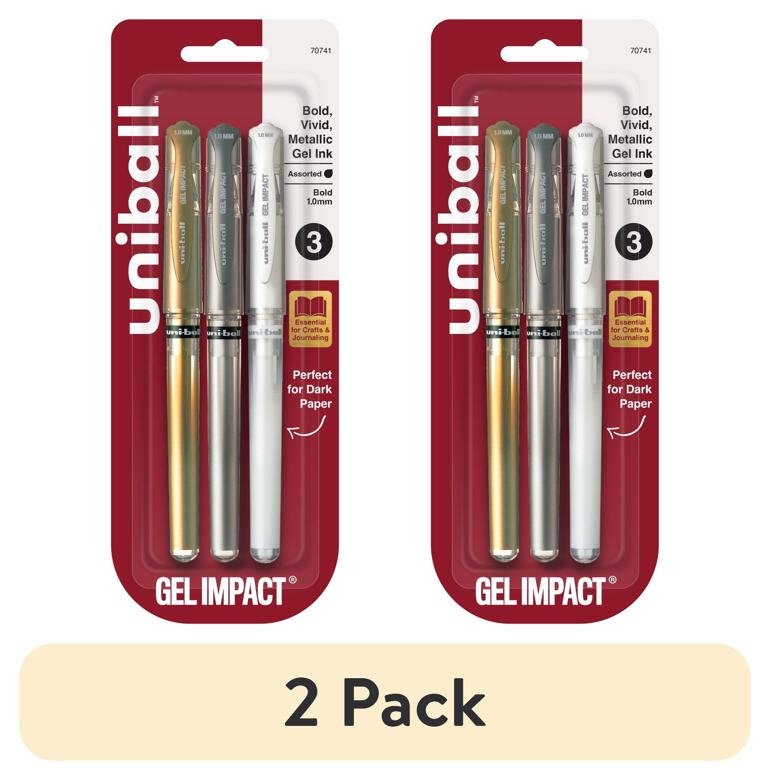 (2 pack) uniball™ Gel Impact Pens, Bold Point (1.0mm), Assorted ...