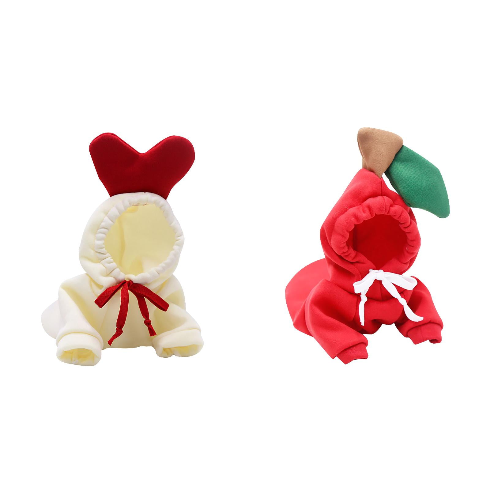 2-pack,upioiwer Warm Dog Winter Clothes Cute Fruit Dog Coat Hoodies Pet ...