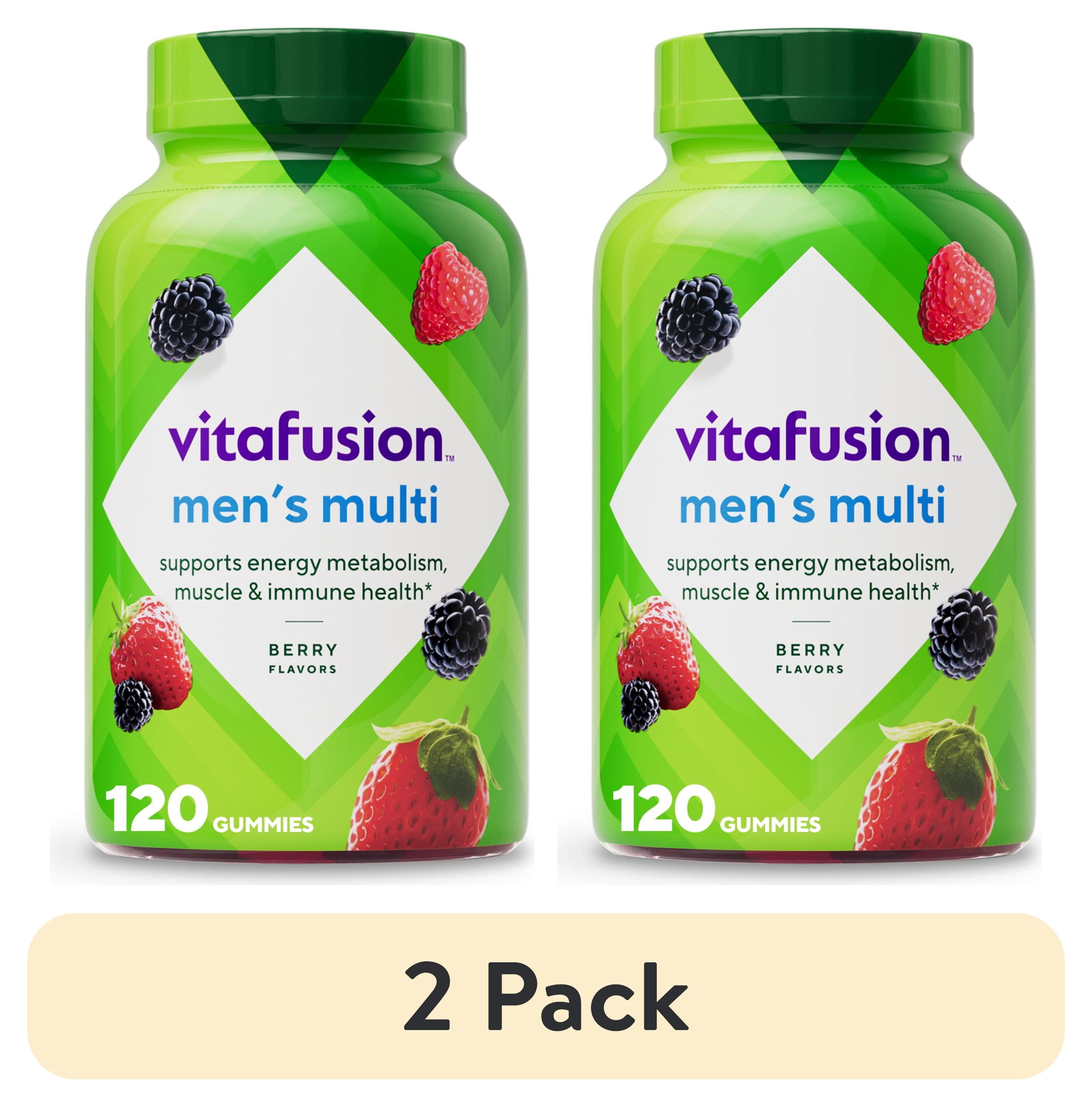 (2 pack) vitafusion Adult Gummy Vitamins for Men with 10% More Vitamins ...