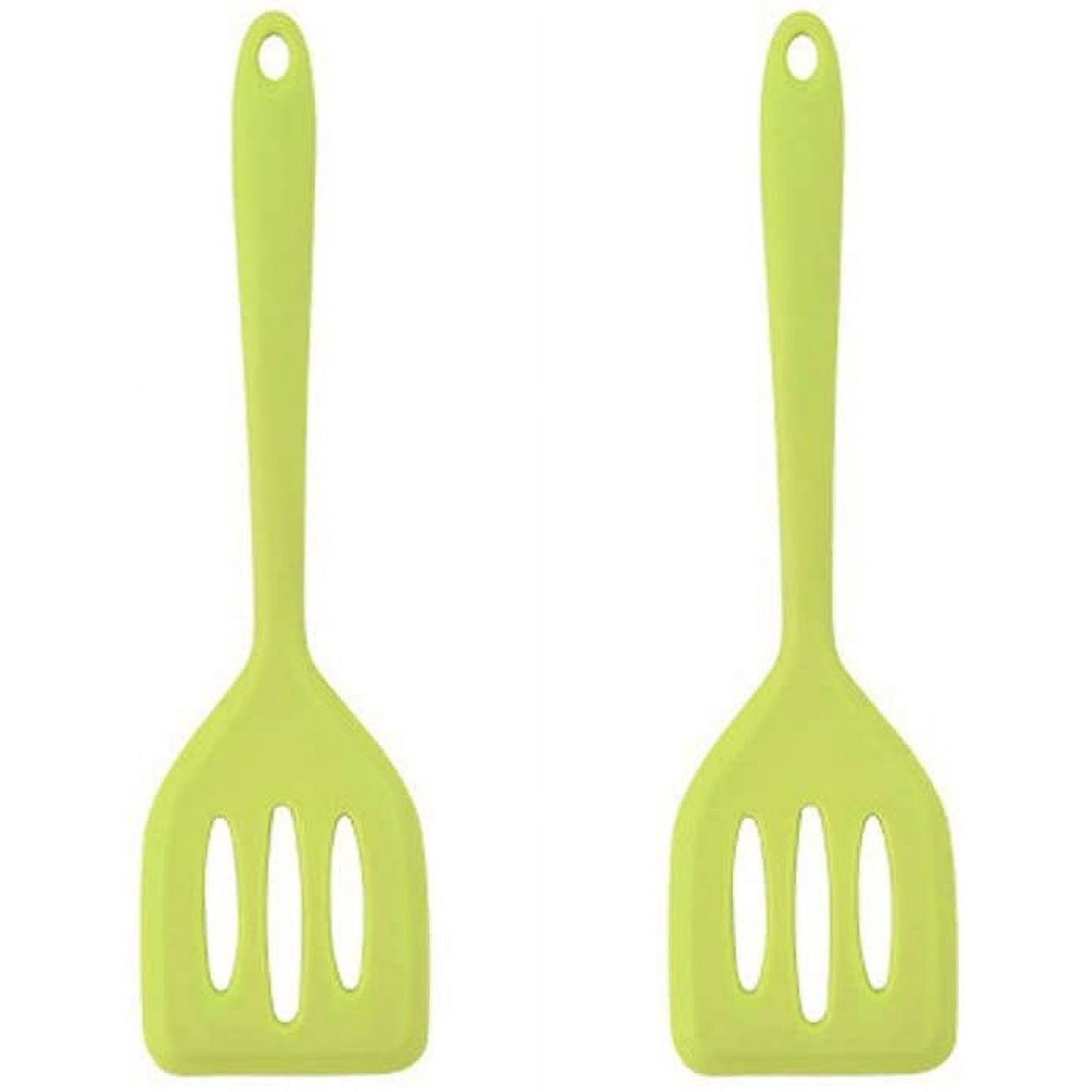 2 packs Small & Large Slotted Silicone Turner Heat Resistant Kitchen ...
