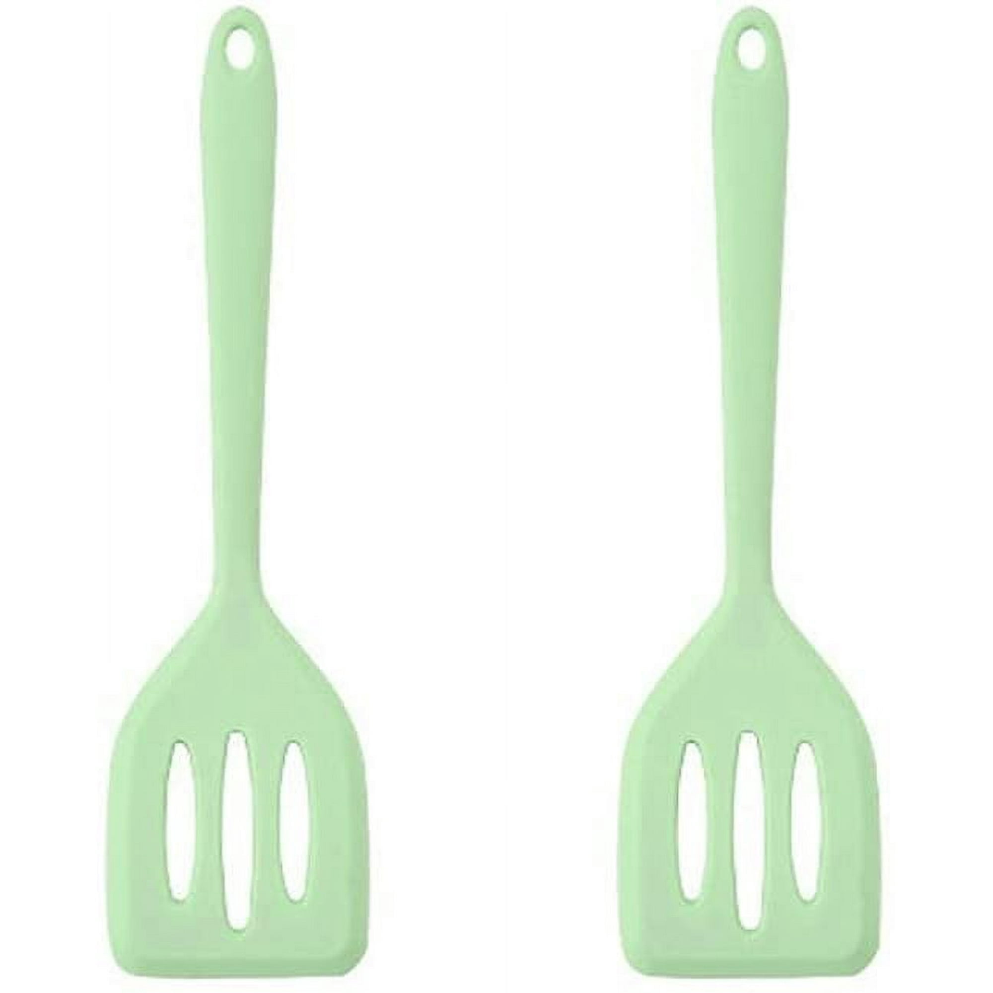 2 packs Small & Large Slotted Silicone Turner Heat Resistant Kitchen ...