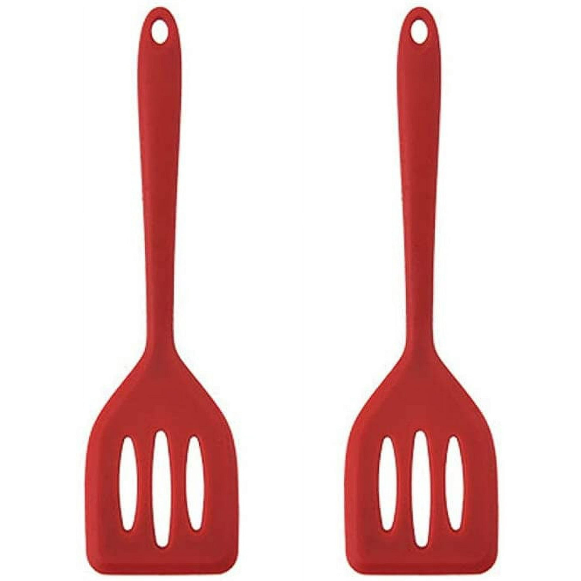 2 packs Small & Large Slotted Silicone Turner Heat Resistant Kitchen ...