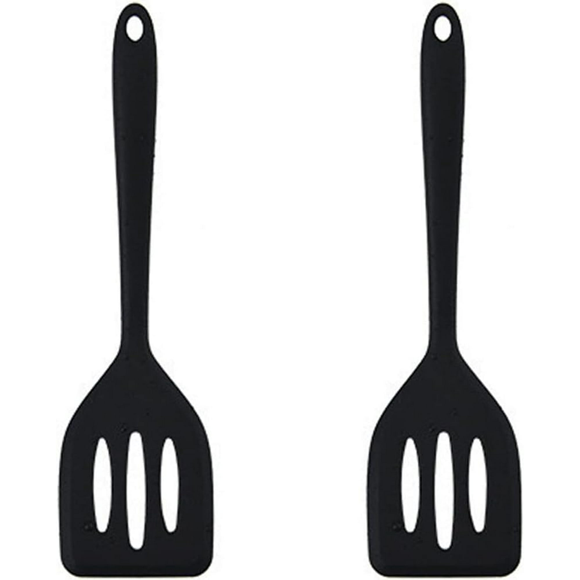 2 packs Small & Large Slotted Silicone Turner Heat Resistant Kitchen ...