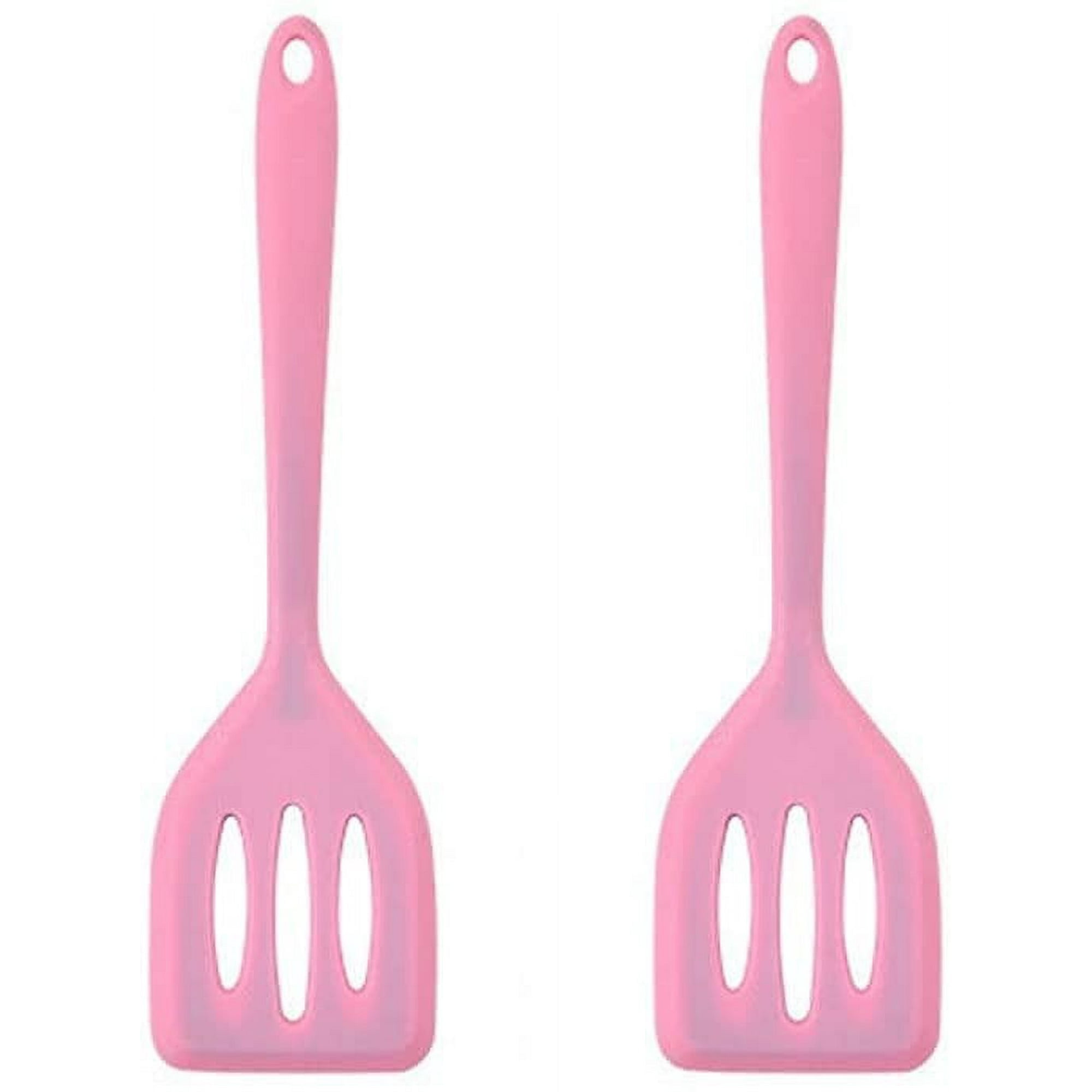 2 packs Small & Large Slotted Silicone Turner Heat Resistant Kitchen ...