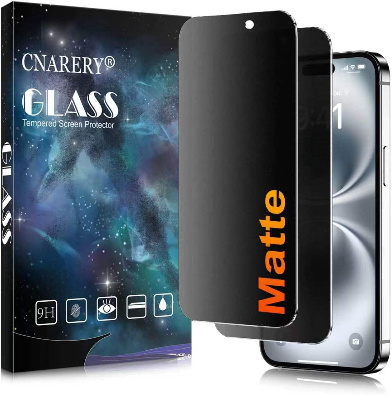 [2 packs matte privacy screen protector suitable for 16, anti-glare ...