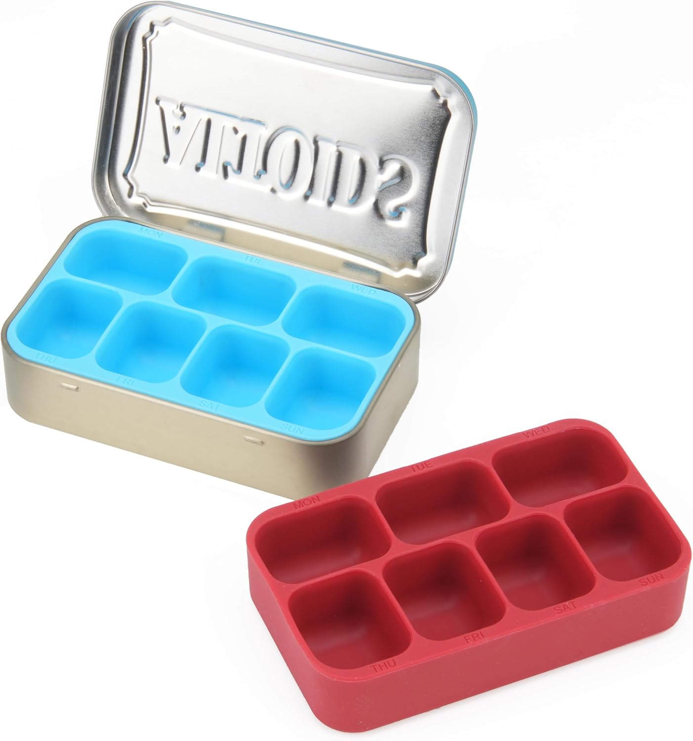 2 packs of silicone can organizer liners, suitable for mint cans 1.76 ...
