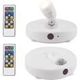 2 packs of wireless spotlights with 2 remote controls, indoor cabinet ...