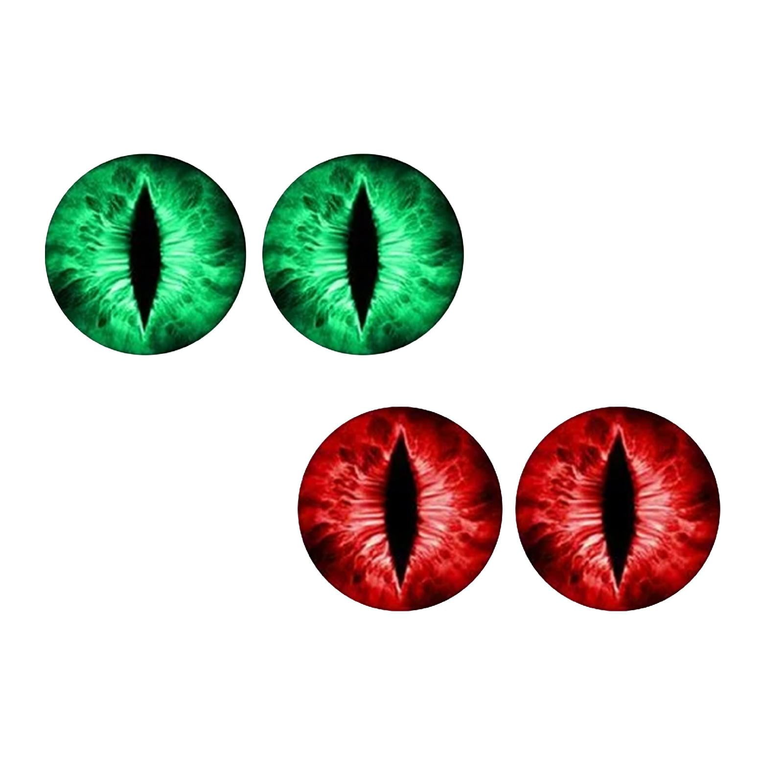 2 pairs Beast Eyes Headlight Decals Pair, Round Headlight Jeep Decal ...