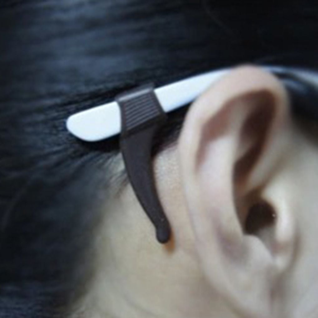 2 pairs Anti-Slip Tip Ear Grip Silicone Hook Glasses Spectacle Holder ...