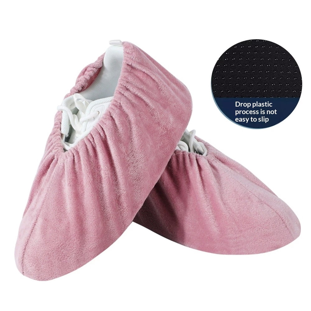 2 pairs Slide Board Shoe set for Smooth Gliding (Reusable, Washable ...