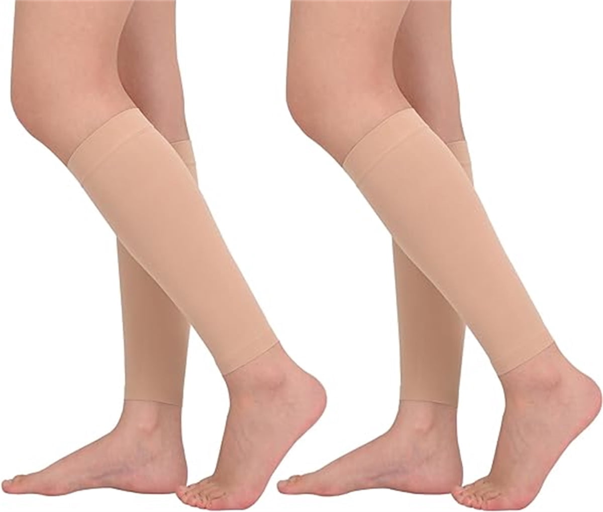 2 pairs calf compression sleeve for women & men, 20-30 mmhg graduated ...