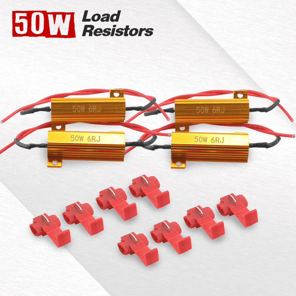2 pairs load resistors, 6ohm 50W Load Resistor for aftermarket LED Turn ...