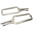 2 pc 18" Locking C Clamp Swivel End Pad Welding Locking Pliers Clamps ...