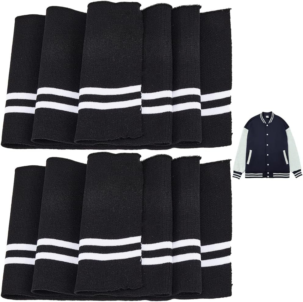 2 pc 2PCS 37.4x5.5 Inch Elastic Ribbing Fabric Neckline Collar Trim ...