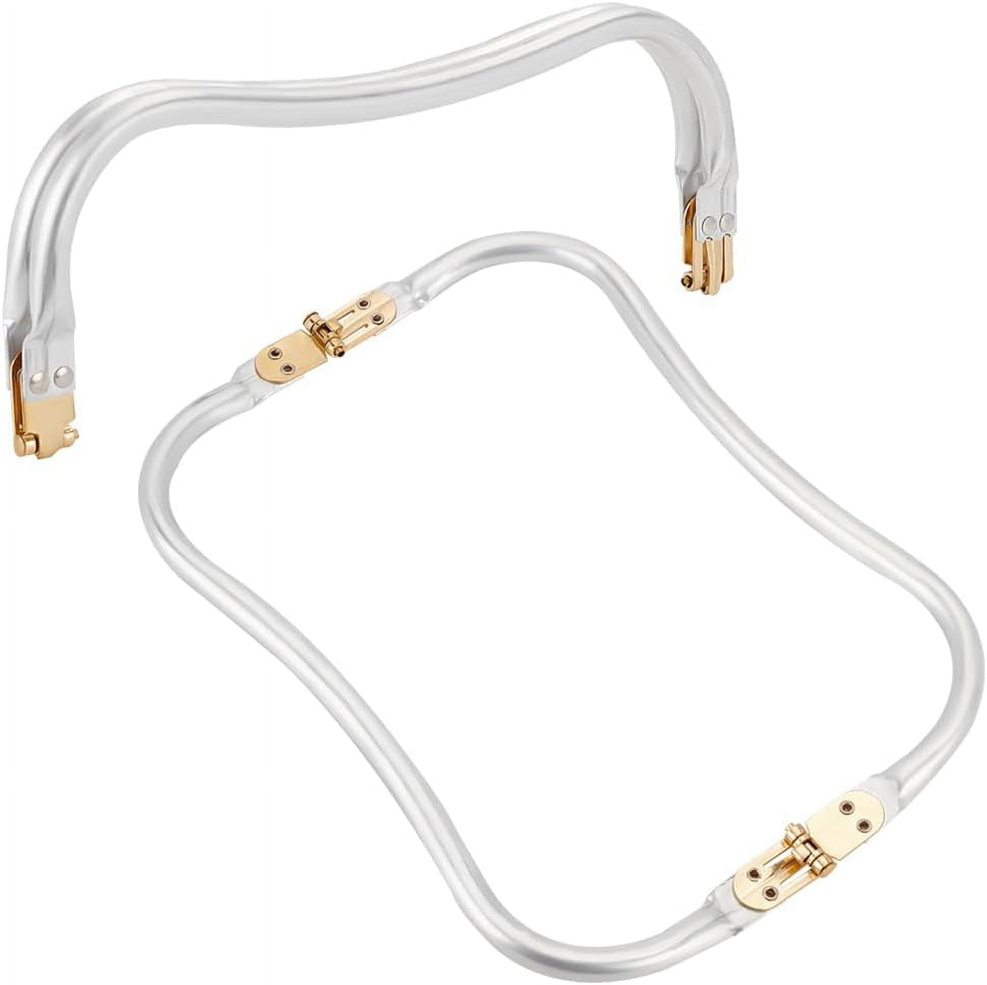2 pc 2pcs M Shaped Purse Frame 24cm/9.4'' Aluminum Purse Frame Handle ...