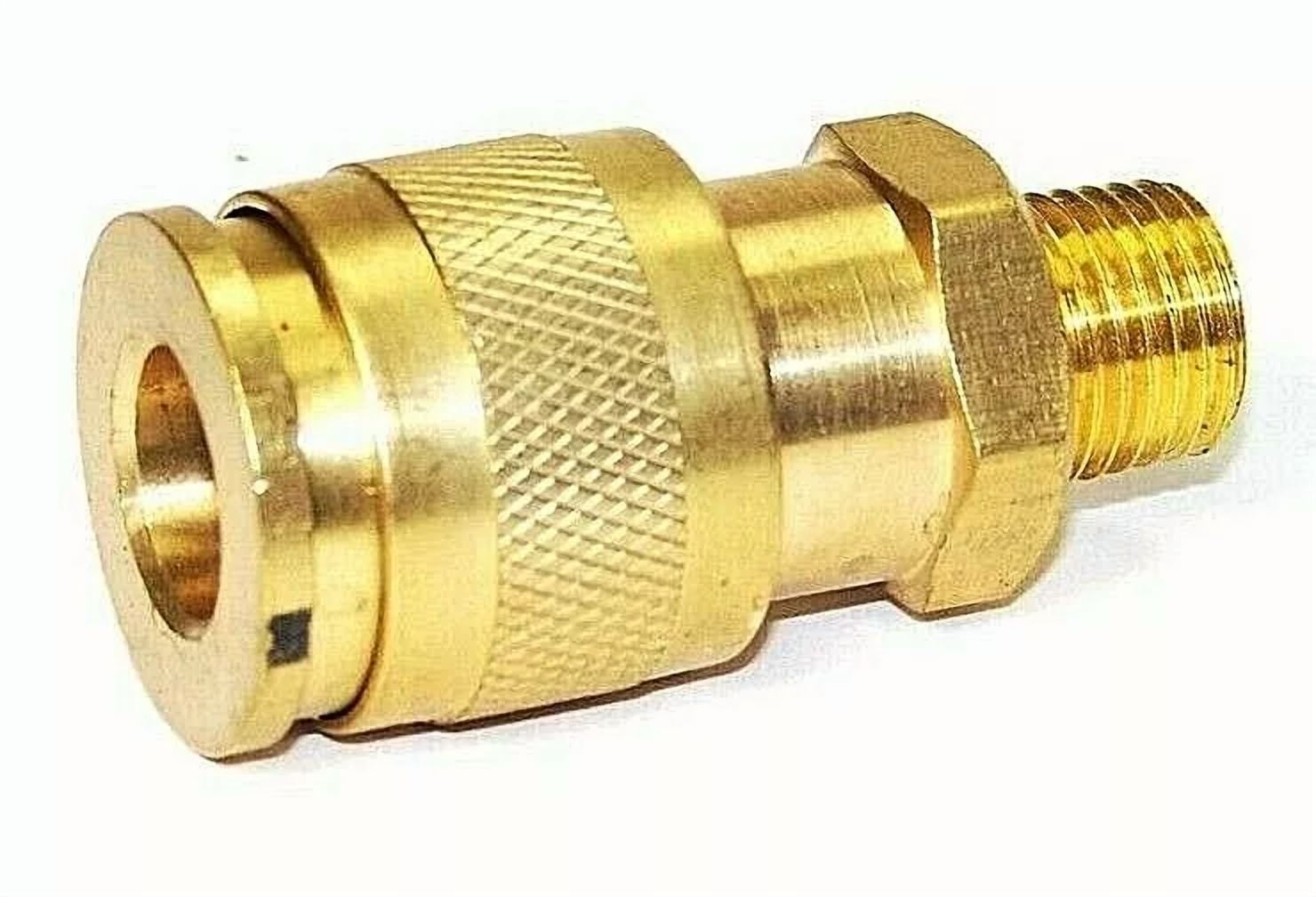 2 pc Air Universal Quick Coupler 1/4" Male Brass Fits most 1/4" air ...