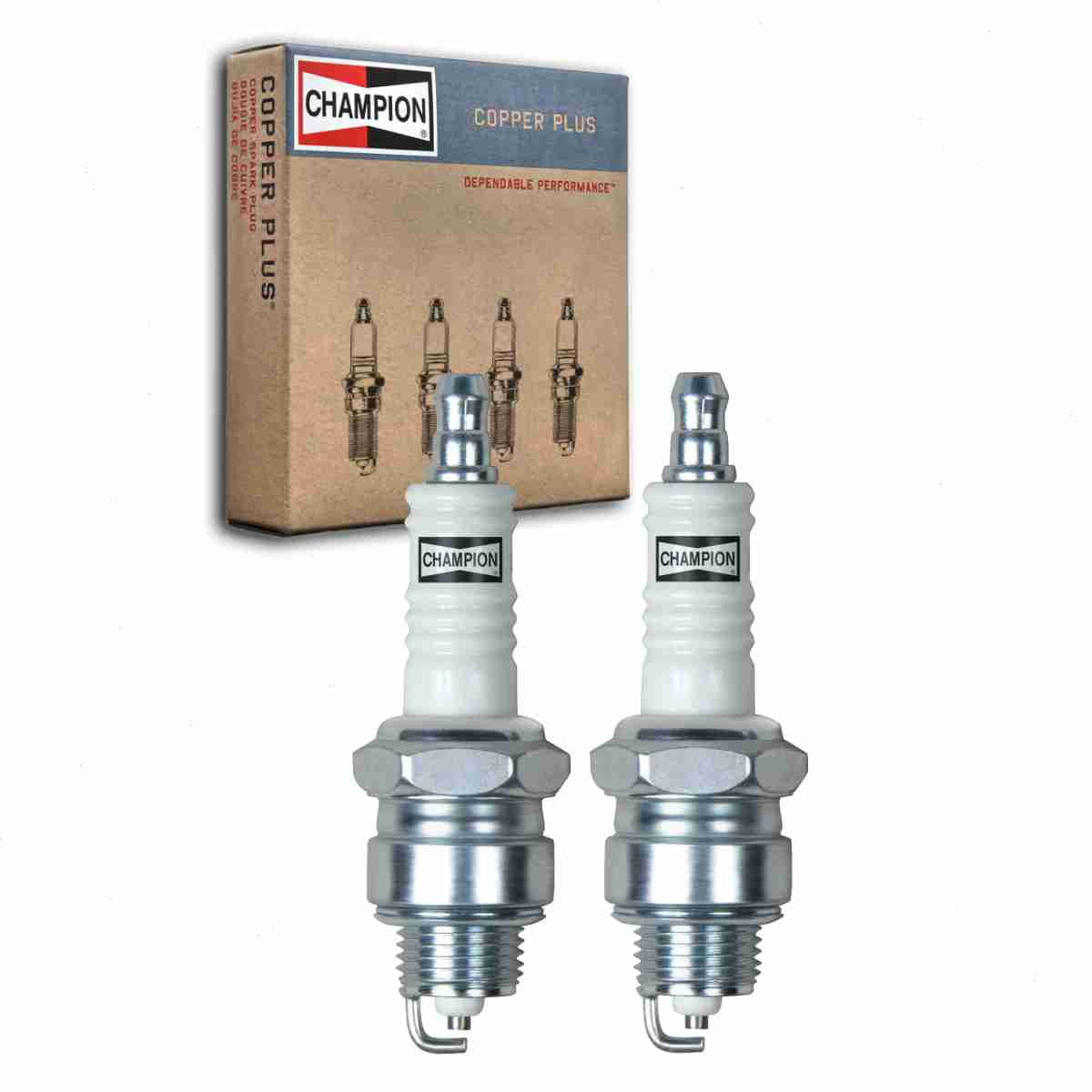 2 pc Champion 14 Copper Plus Spark Plugs for 14R32 14R42 4091933 ...