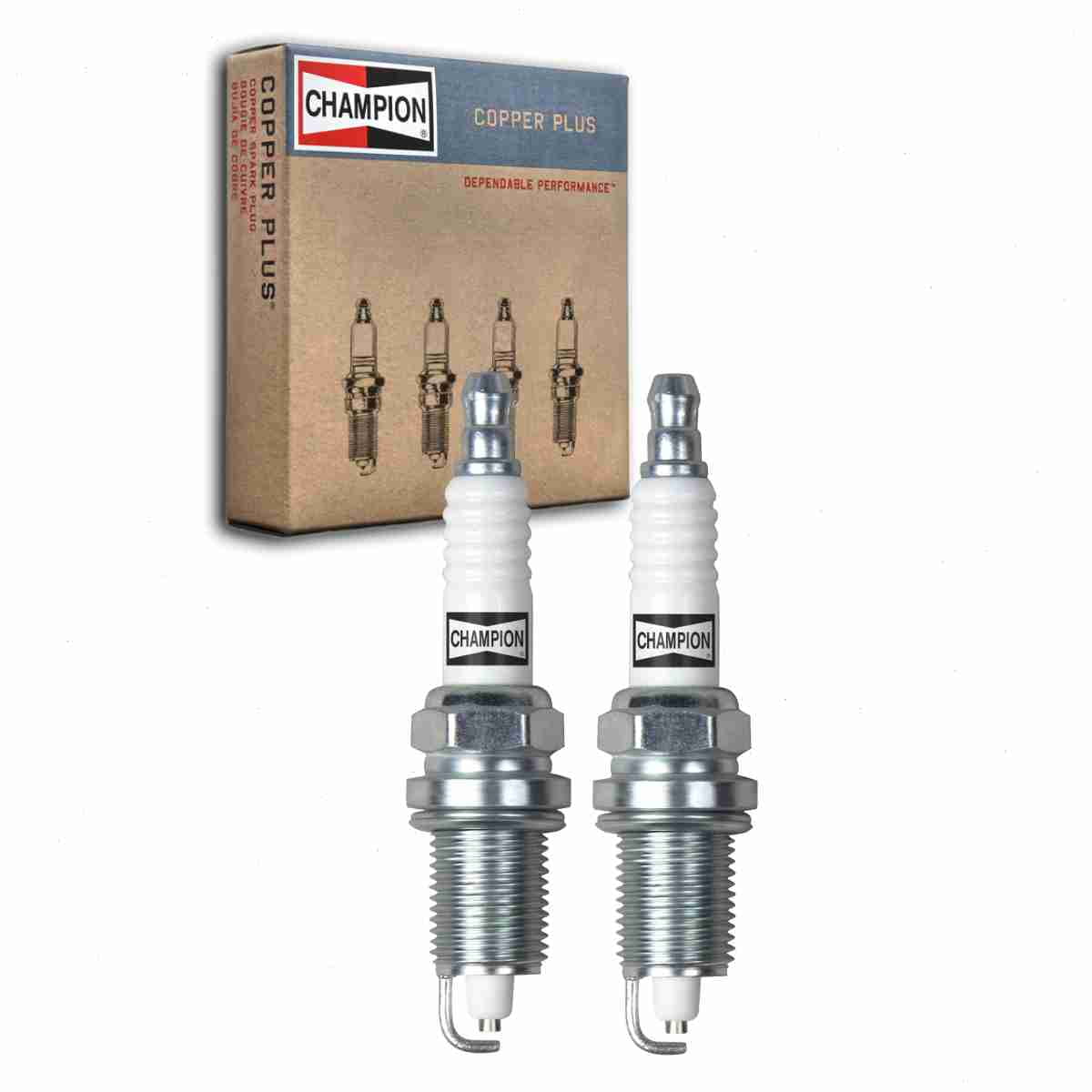 2 pc Champion 436 Copper Plus Spark Plugs for RC12LC4 Ignition Wire ...
