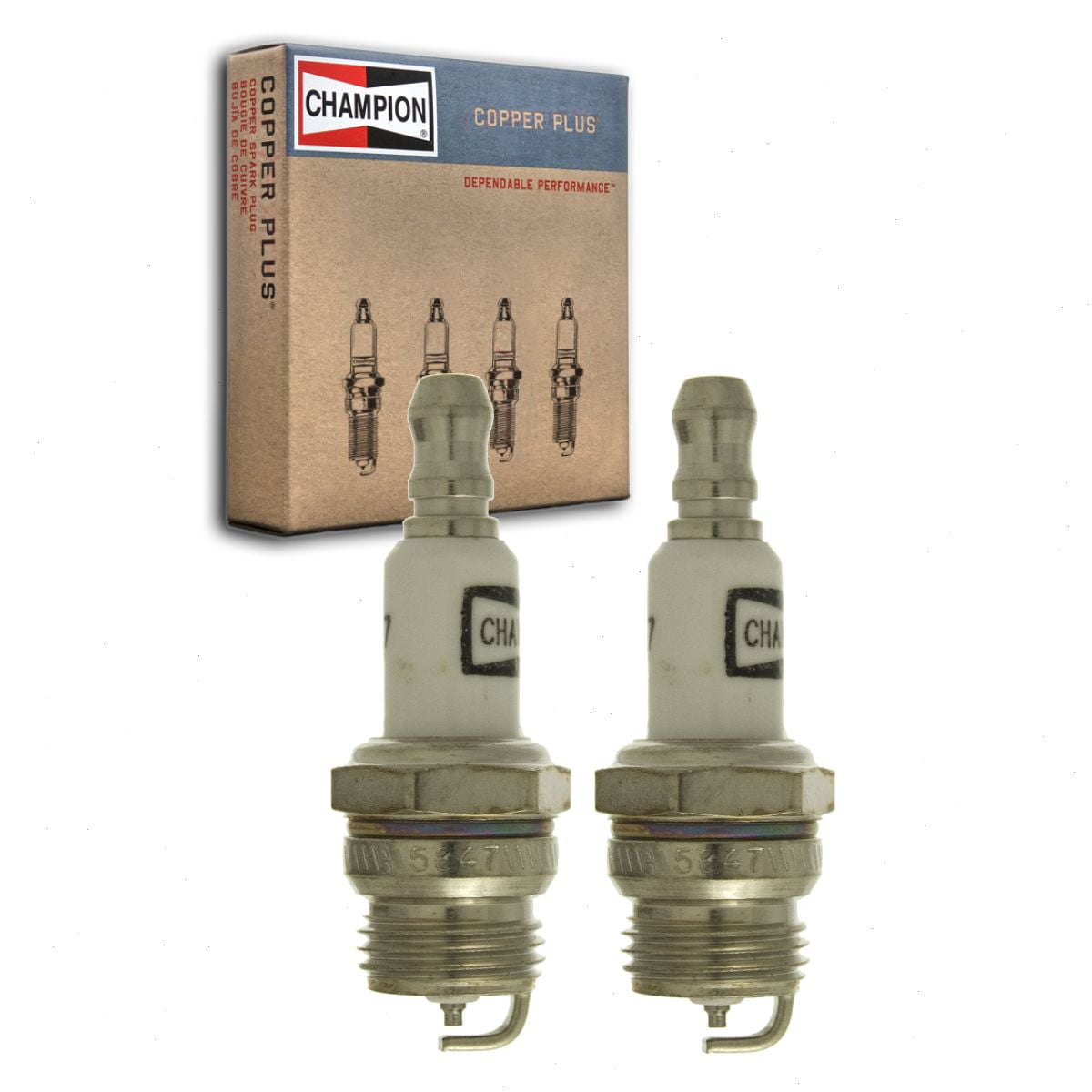 2 pc Champion 847 Copper Plus Spark Plugs for 14F7N 7540 77-304-1 7815 ...