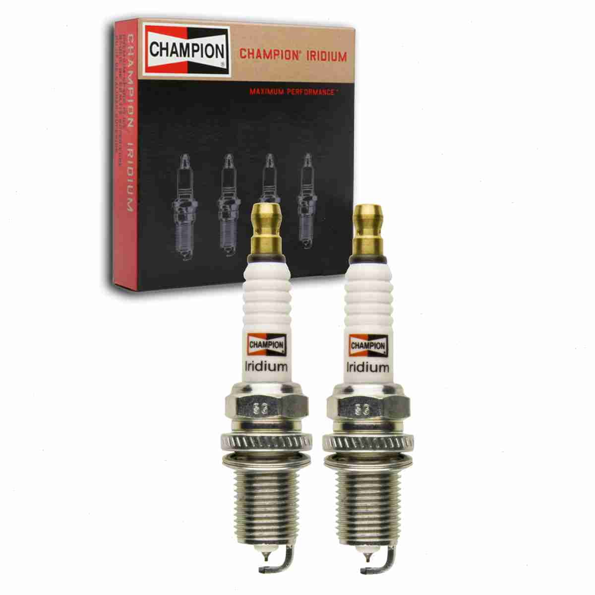 2 pc Champion 9201 Iridium Spark Plugs for 4512 9807B-561-5W BKR6EYA ...