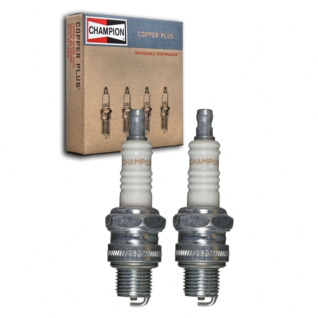 2 pc Champion 931M Copper Plus Spark Plugs for QL82C Ignition Wire ...