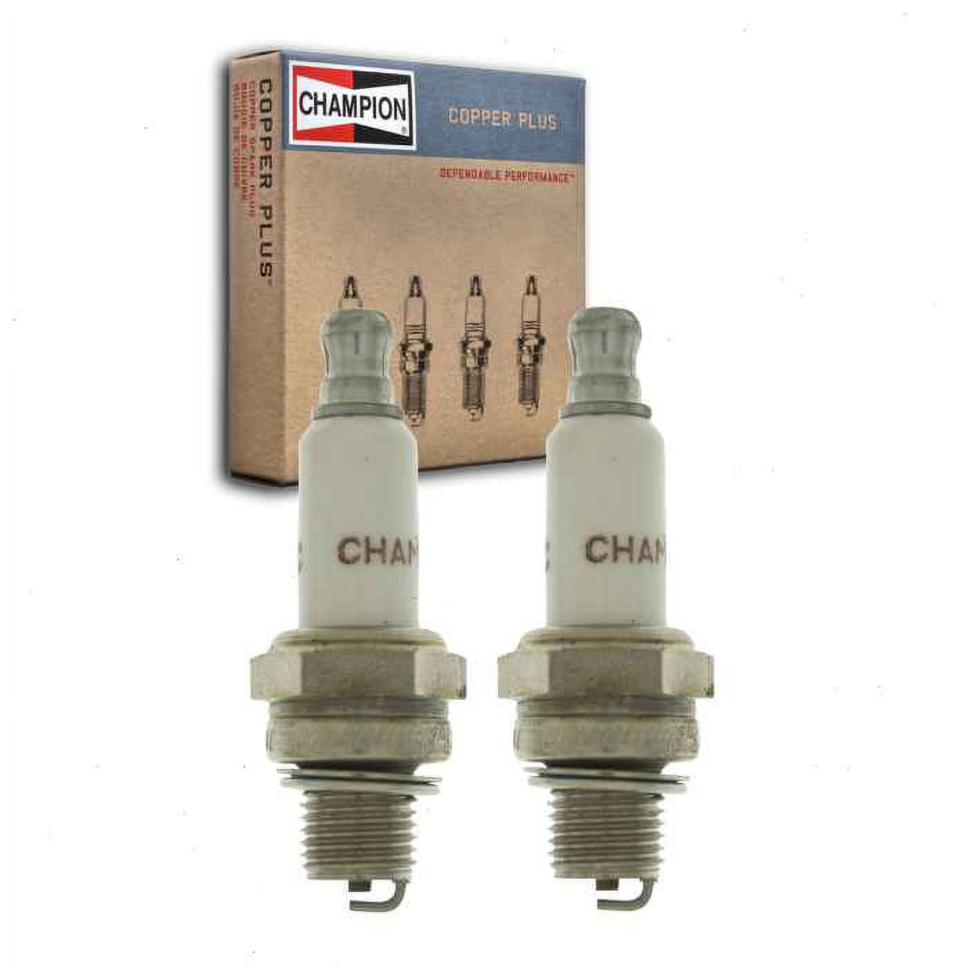 2 pc Champion 978 Copper Plus Spark Plugs for CMR6A CMR7A RY4C Ignition ...