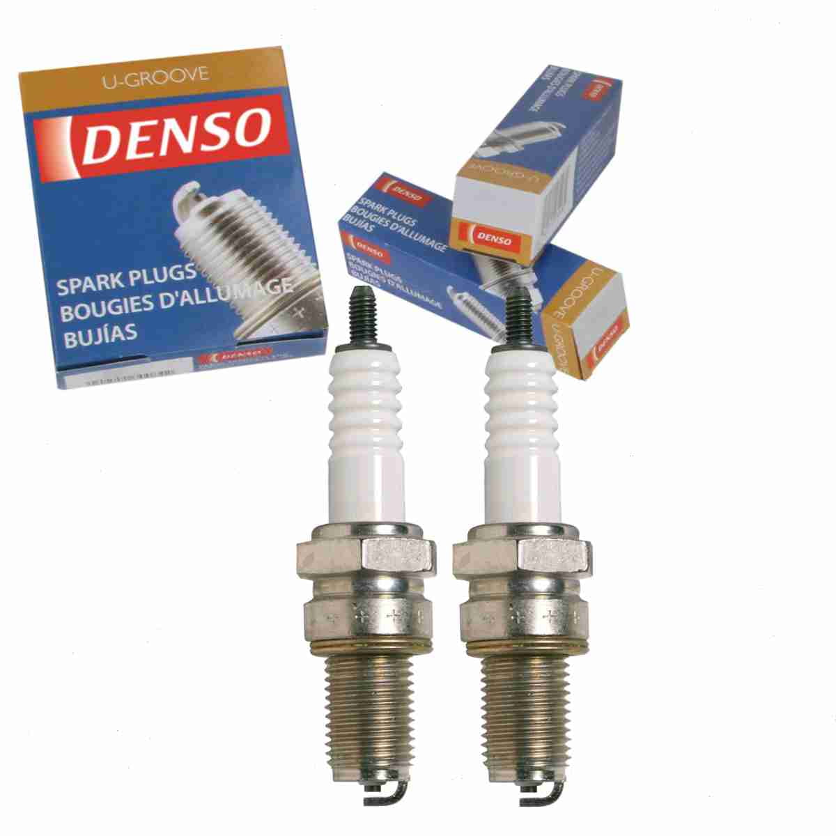 2 pc DENSO 4116 Standard U-Groove Spark Plugs for X27ESR-U Ignition ...
