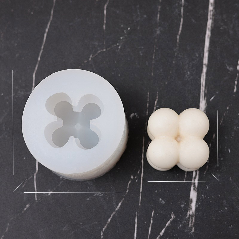 2 pc DIY Display Silicone Molds Resin Casting Molds Flower White Column ...