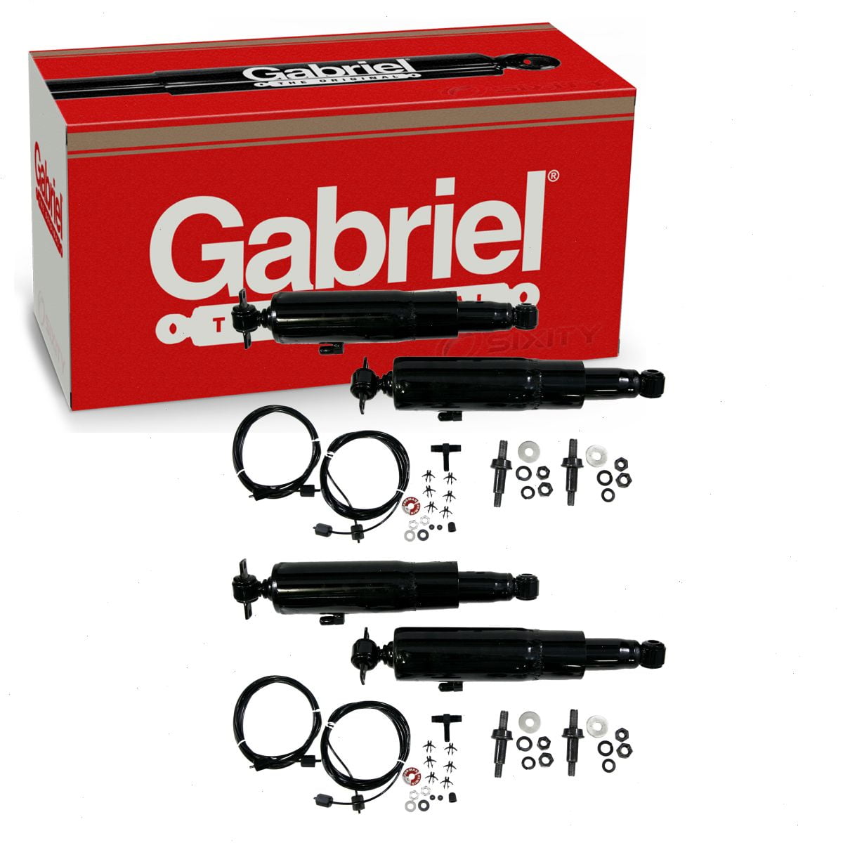 2 pc Gabriel 49157 HiJackers Shock Absorbers for Spring Strut Steering ...