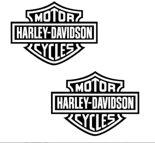 2 pc Harley Moto Davidson Biker Sticker #1 | Motorcycle Bar and Shield ...