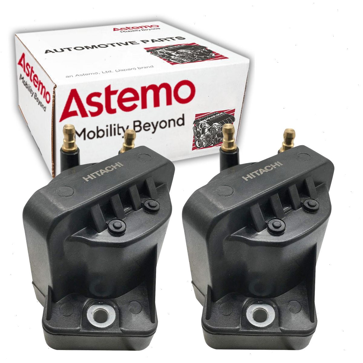 2 pc Hitachi IGC0102 Ignition Coils for Spark Plug Wire Boot Fits ...