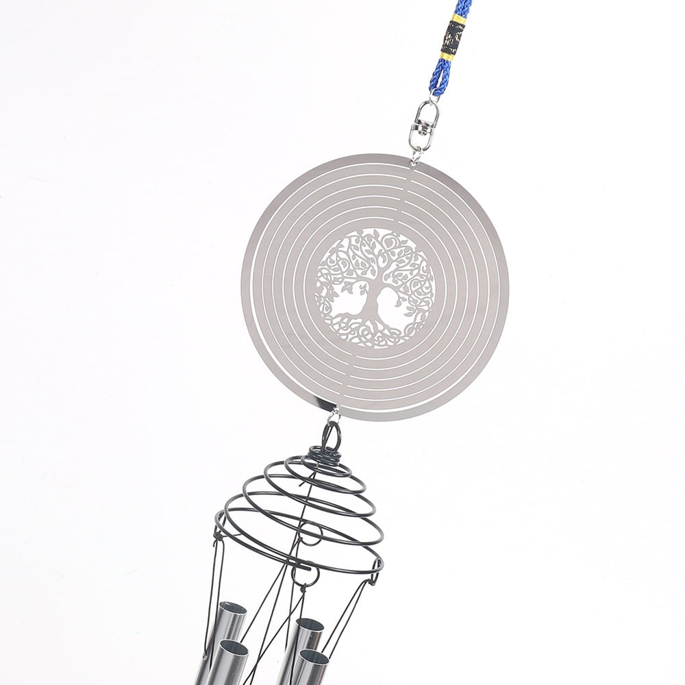2 pc Iron Tree of Life Wind Chimes with Tube for Home yard Balcony ...