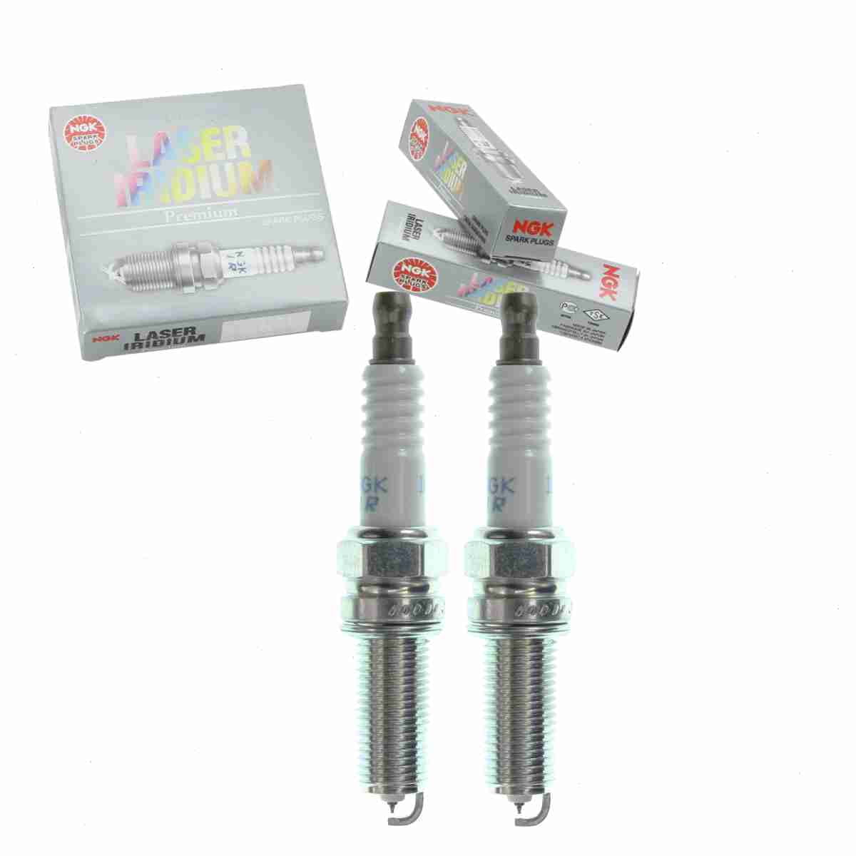 2 pc NGK 1422 Laser Iridium Spark Plugs for 1822A021 Ignition Wire ...