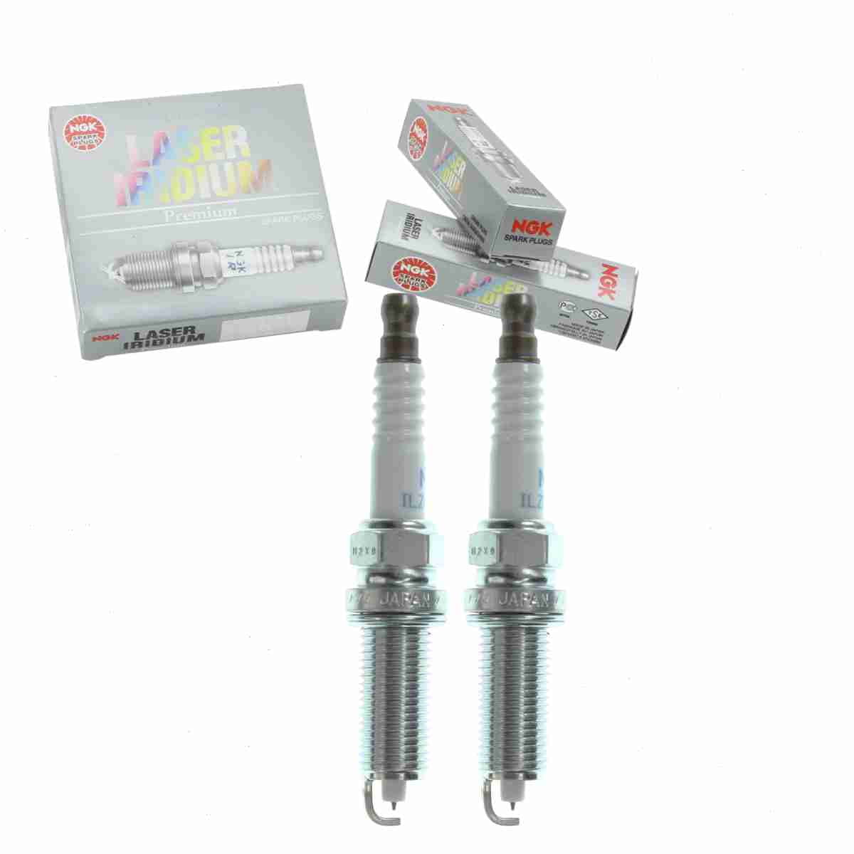 2 pc NGK 1654 Laser Iridium Spark Plugs for 92070-0036 Ignition Wire ...