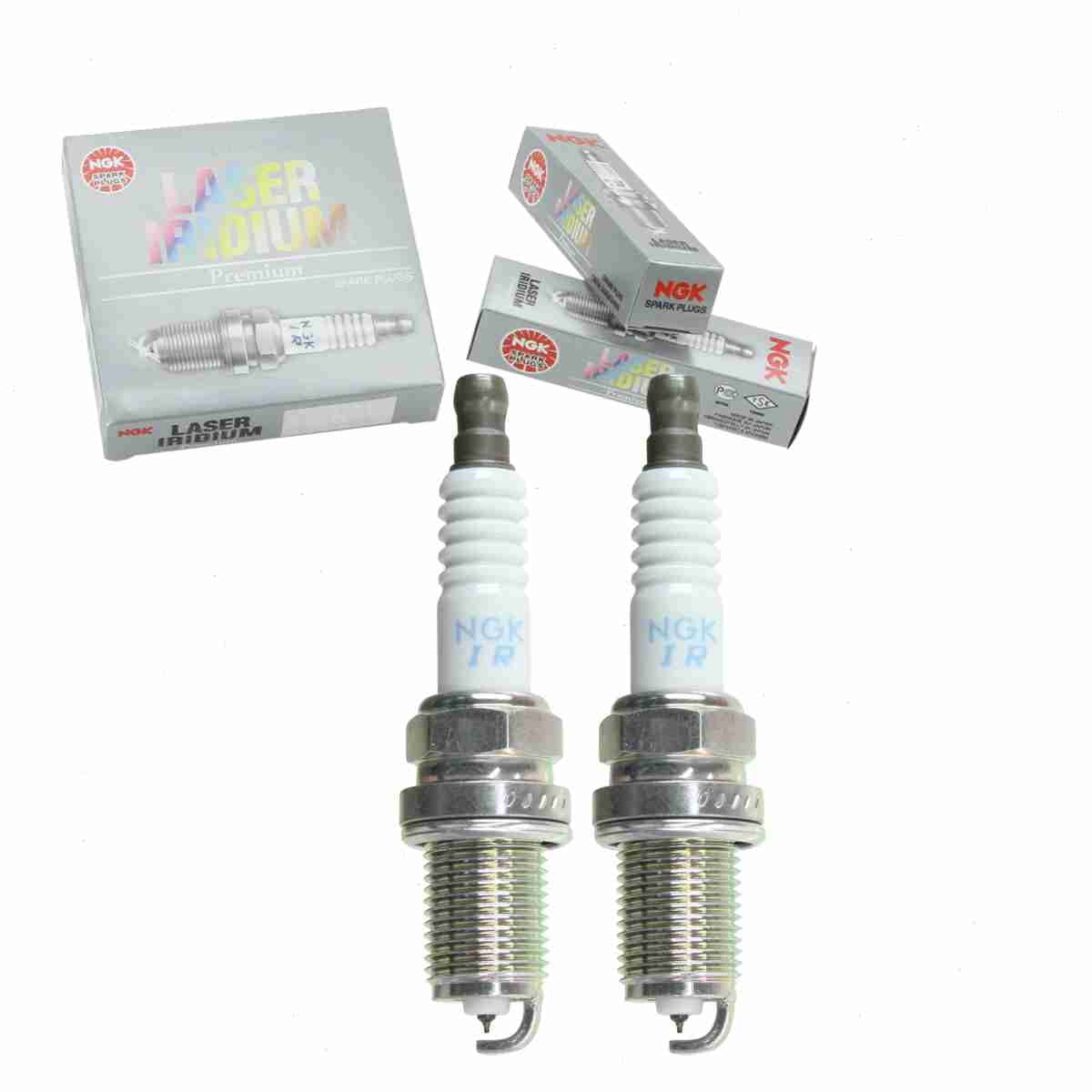2 pc NGK 2687 Laser Iridium Spark Plugs for 4504 4702 F6DTC1 IK20TT ...