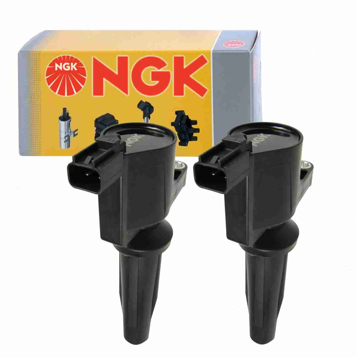 2 pc NGK 48979 Ignition Coils for 178-8521 2505-335224 36-8197 673-6202 ...